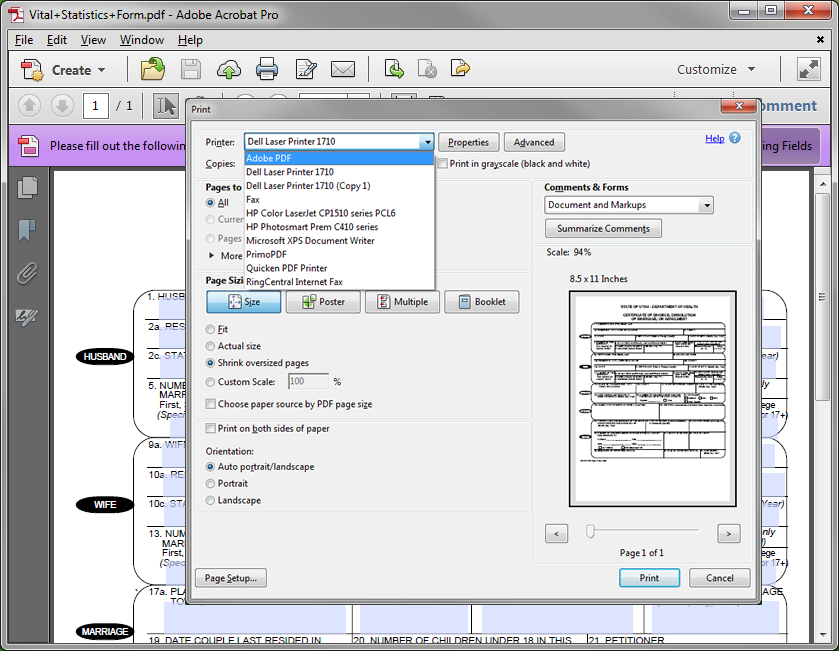 Fix Auto rejected PDF Documents Containing Form Fields Green Filing Help